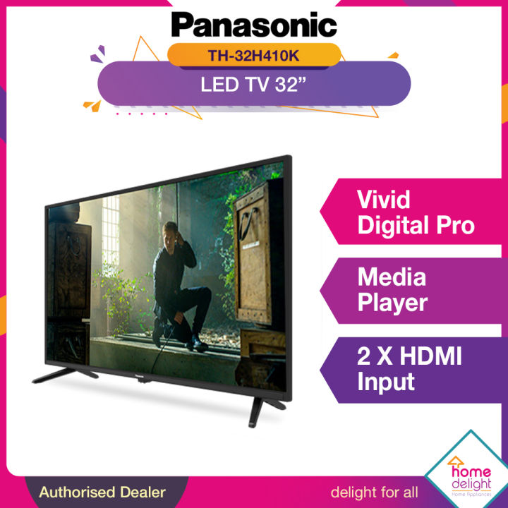 Panasonic 32 Inch LED TV (2 x HDMI) USB Playback [ TH-32H410K TH ...