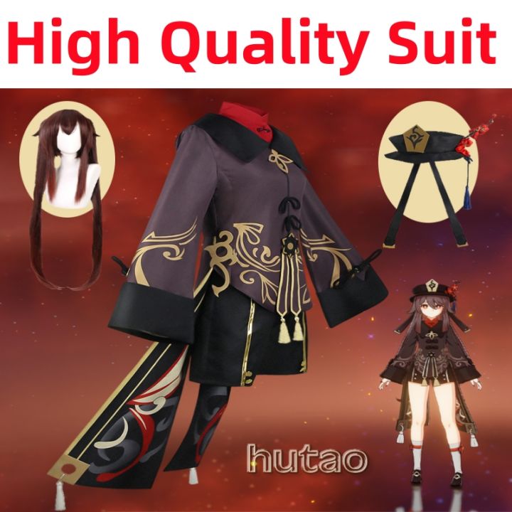 High Quality Hu Tao Cosplay Costume Uniform Dress Outfit Suit Full Set ...