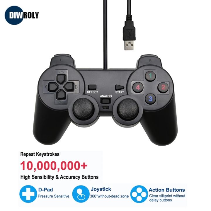 【Worth-Buy】 Usb Wired Controller Game Joystic Gamepad Joystick For For ...