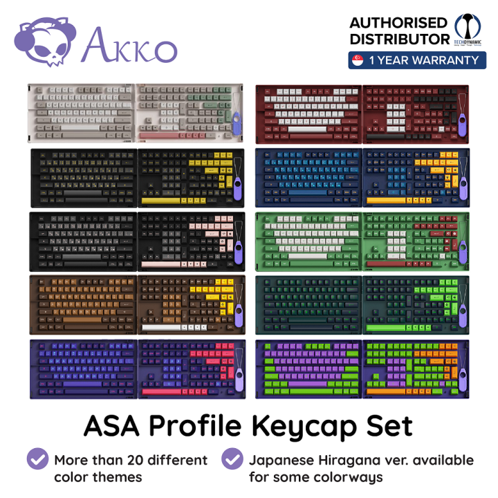 AKKO ASA Profile Keycap Set [30 Color Options] | Lazada Singapore