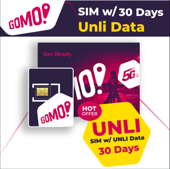 GOMO SIM with 30 DAYS UNLIMITED DATA | Lazada PH