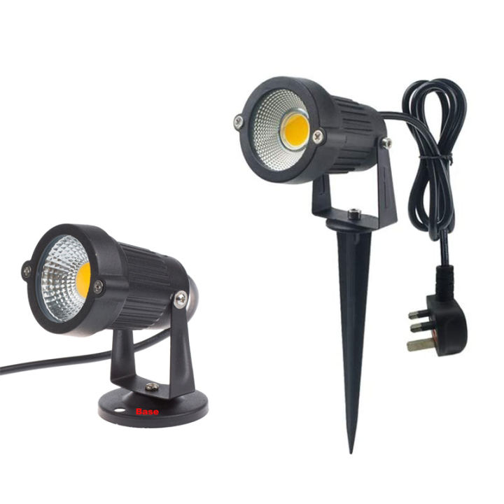LED Lawn Light Garden Floodlight with Base Yard Patio Path Spotlight ...