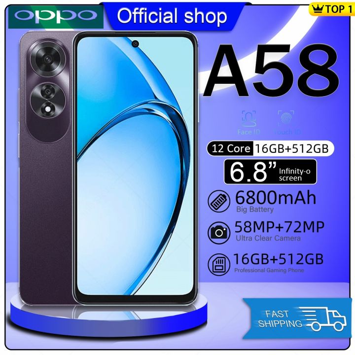 （NEW）HP 0PP0 A58, RAM 16GB+ROM 512GB, 120hz, 6.8 นิ้ว, 5GLTE, 6800mAh ...