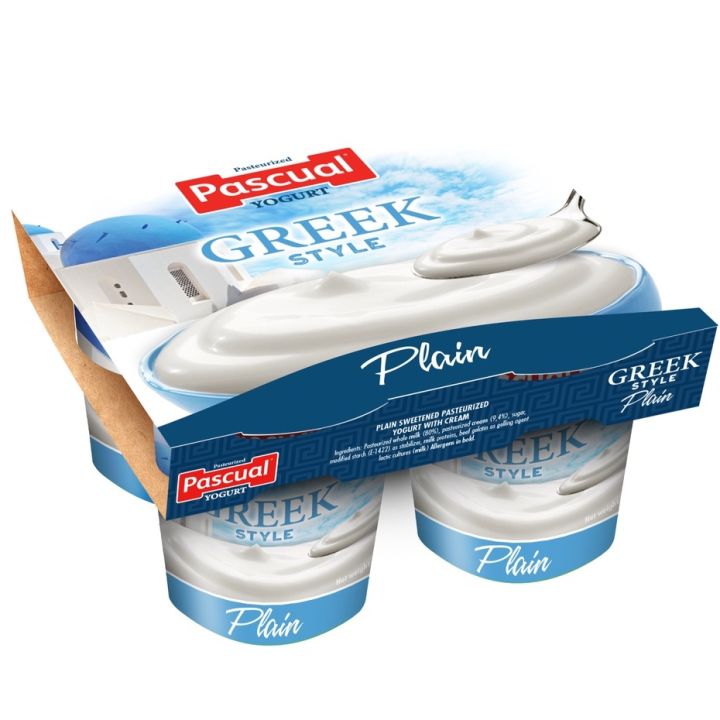 Pascual Yogurt Greek Style Plain (4 x 100g) | Lazada PH