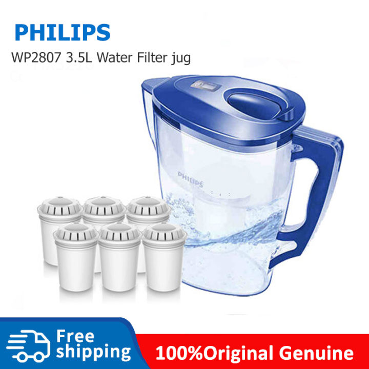 Philips Water Filter Jug Pitcher WP2807 for Home Drinking Water 3.5L ...