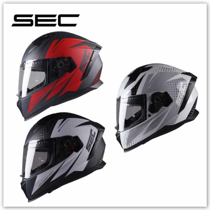 SEC I HERO Noisy Gloss/Matte Fullface Helmet (Size S-XL) | Lazada PH