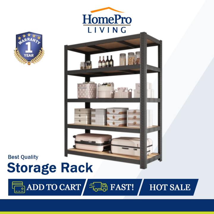 HomePro 6 Layer Steel Rack Shelves Racks Heavy Duty Metal Display Rack ...