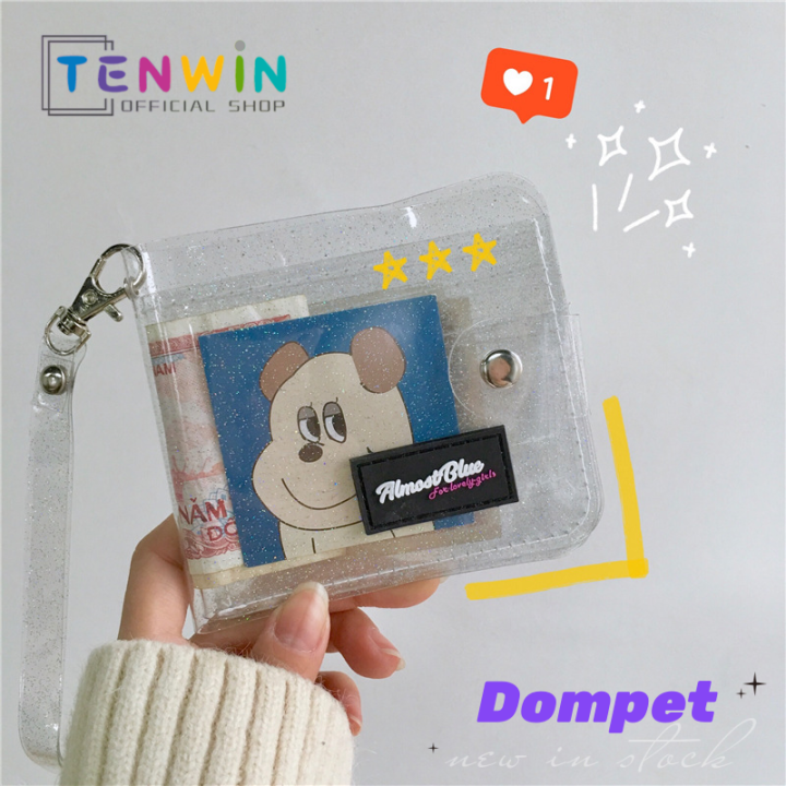 Wallet Dompet Transparant Almost Blue Kpop dompet lipat mika transparan ...