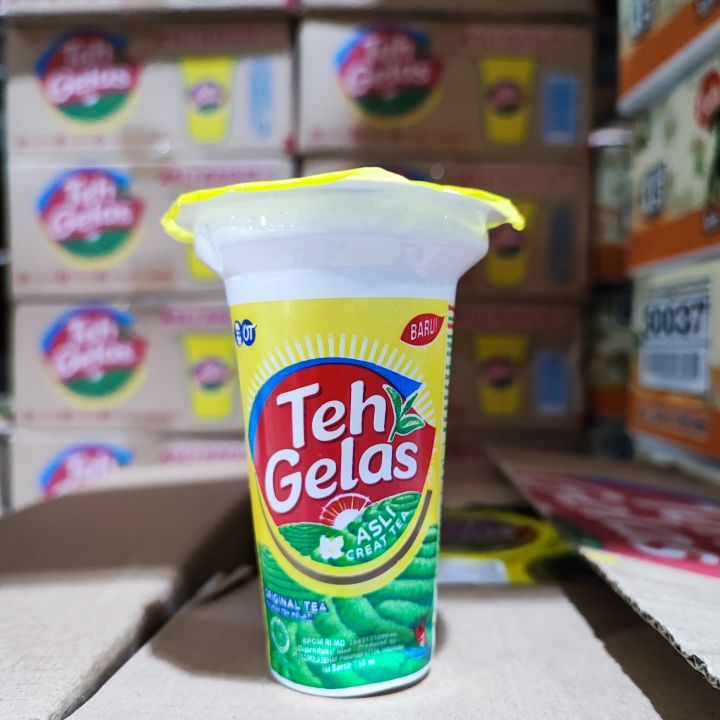 TEH GELAS 1 Dus isi 24cupx170ml Original / Gula Batu | Lazada Indonesia