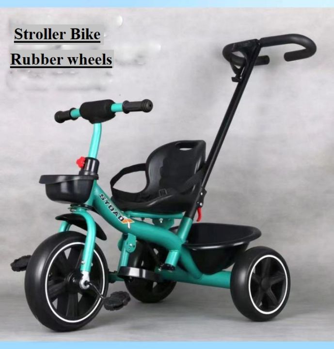 Stroller Bike 3 rubber wheels push bike for kids | Lazada PH