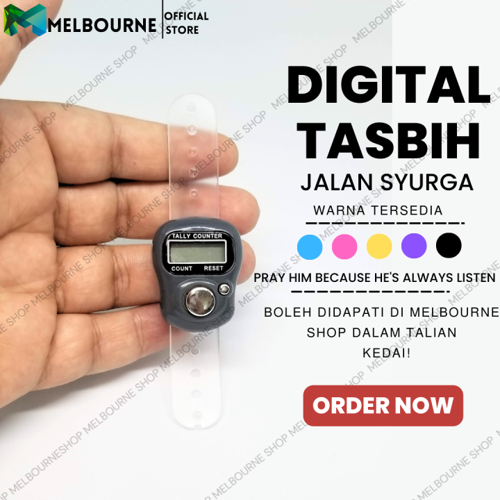 Tasbih paparan LED Digital, MUSLIM TASBIH 4 saluran kaunter Digital LED ...