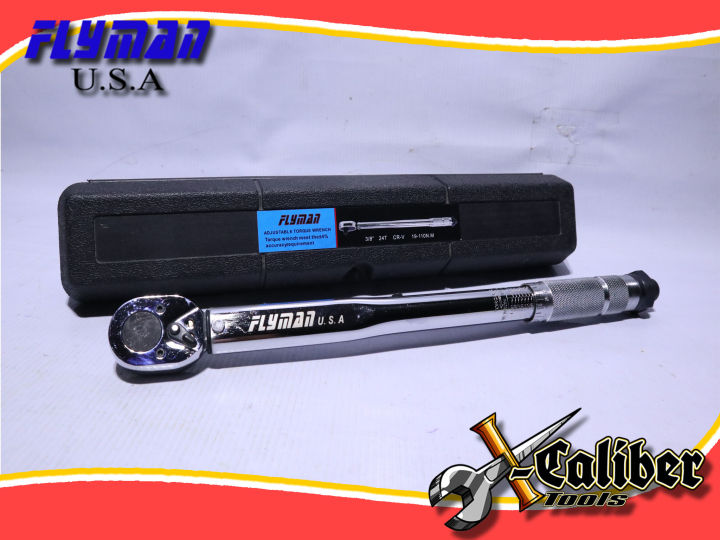 Flyman Torque Wrench 3/8" Drive (19-110NM) | Lazada PH