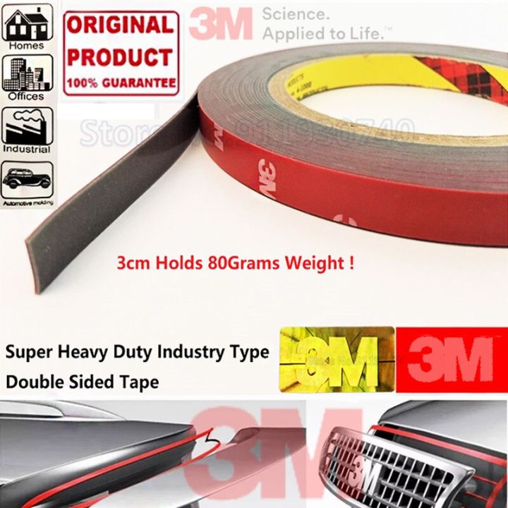 3M Tape 3Meter 3 M VHB 1MM Heavy Duty Mounting Double Sided Adhesive ...