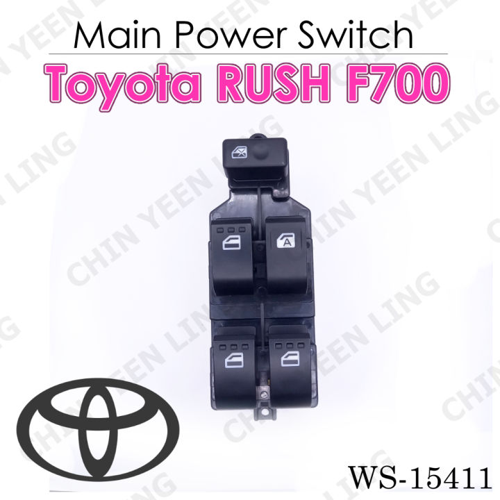 Toyota RUSH F700 Main Power Window Switch (4P/12P) 5B | Lazada