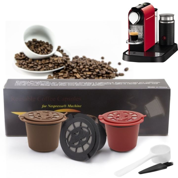 1/3/4PCS Nespresso Refillable Coffee Capsule Cup Reusable Coffee ...