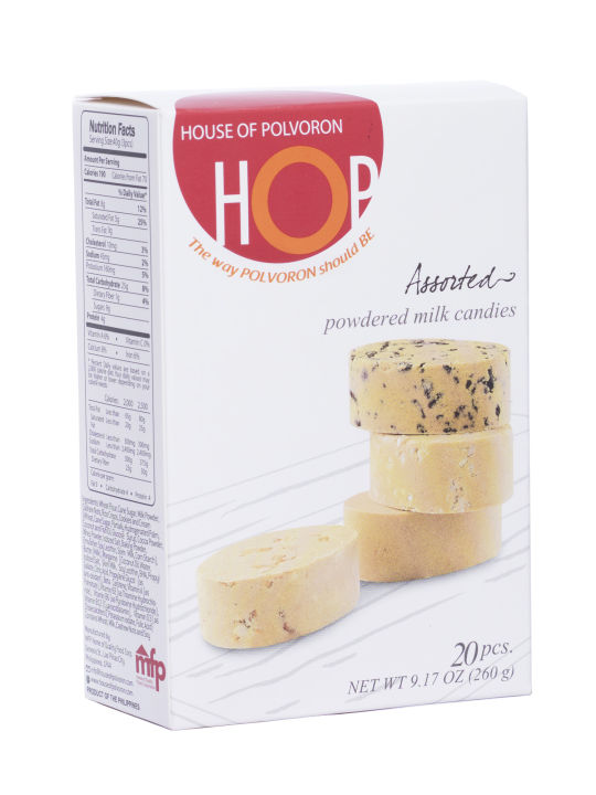HOP House of Polvoron Assorted Box 260g - 20pcs | Lazada PH
