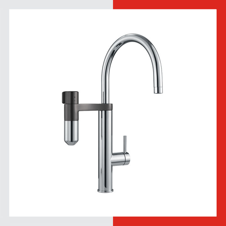 FRANKE Tap Vital Capsule Filter Tap J-Spout Chrome & Gun Metal | Lazada