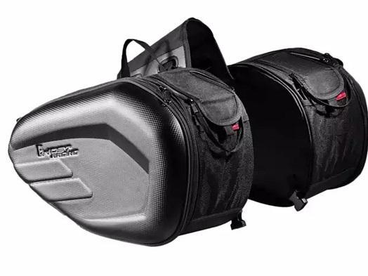 GHOST RACING MOTORCYCLE CARBON FIBER DUAL SADDLE BAGS / SIDE BAGS ...