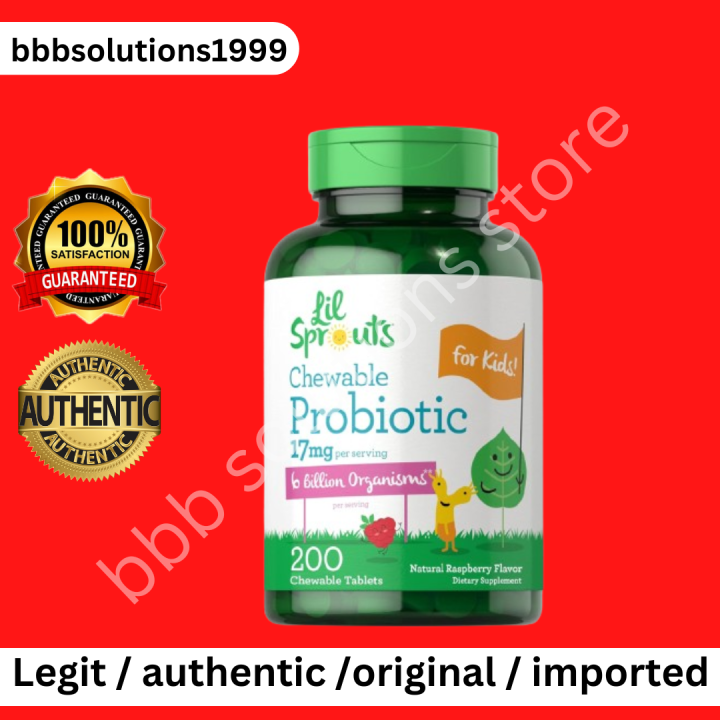 LIL SPROUTS KIDS PROBIOTICS 6 BILLION CFU 200 CHEWABLES IMPORTED FROM ...