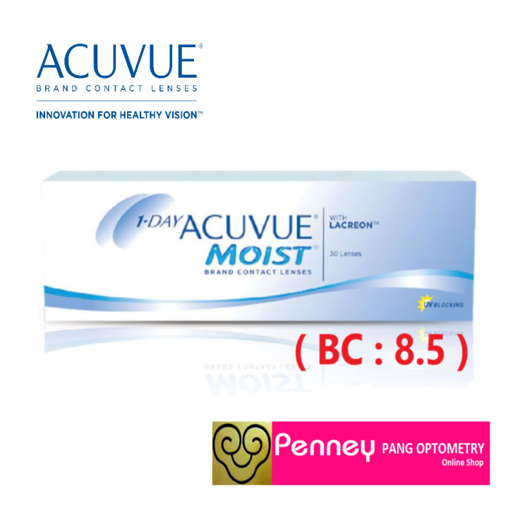 Acuvue Moist 1 DAY with LACREON® Contact Lens (30 lenses/box) | Lazada