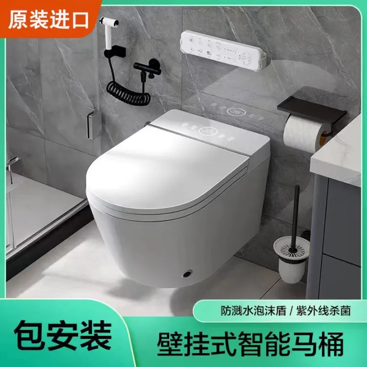 Wall-mounted intelligent closestool hanging type toilet with water tank ...