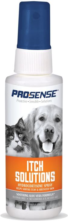 ProSense Itch Solutions Spray with Aloe Vera for Pets, 4 fl.oz / 118ml ...