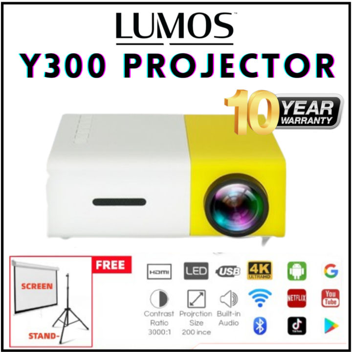 Welcome LUMOS Y300 600 Lumens Mini Portable Projector wireless ...
