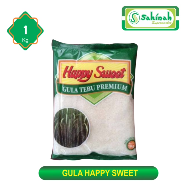 Gula Pasir happy sweet 1 Kg - Gula pasir | Lazada Indonesia