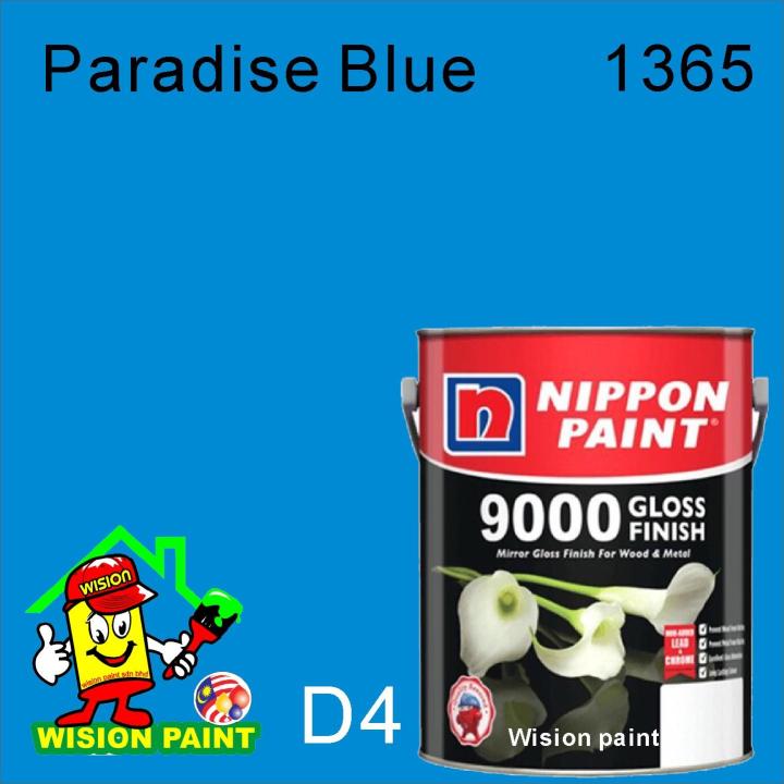 9000 Gloss Finish 5l 1365 Paradise Blue • Nippon • High Gloss Finish • Interior And Exterior