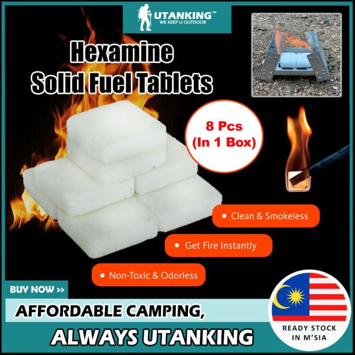 Utanking™8 hchemize Fuel Tablet candle BBQ Solid Fuel stove แคมป์ปิ้ง ...