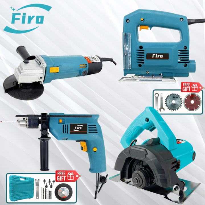 【4 in 1】Power Tool Circular Saw And Angle Grinder And Impact Drill And ...