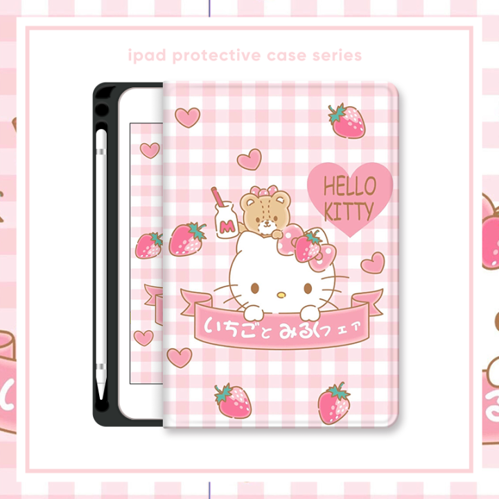 IPad Air 1 Case with Pencil Holder Cartoon Cute Ipad Mini 6 5 4 3 2 1 ...
