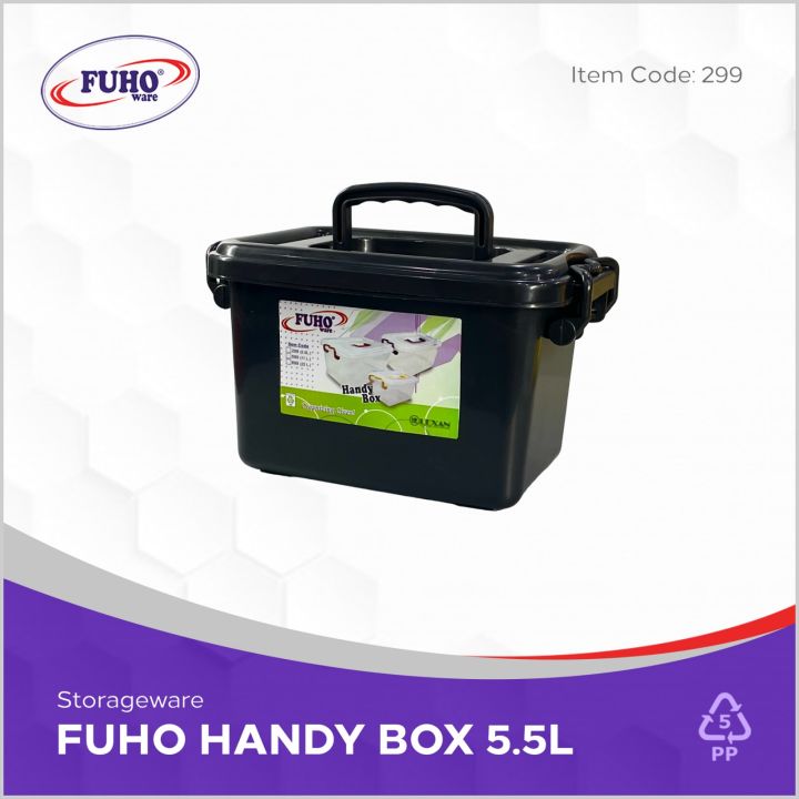 1 pc FUHO 5.5 Liters Plastic Handy Box Solid colors #LH299 | Lazada PH
