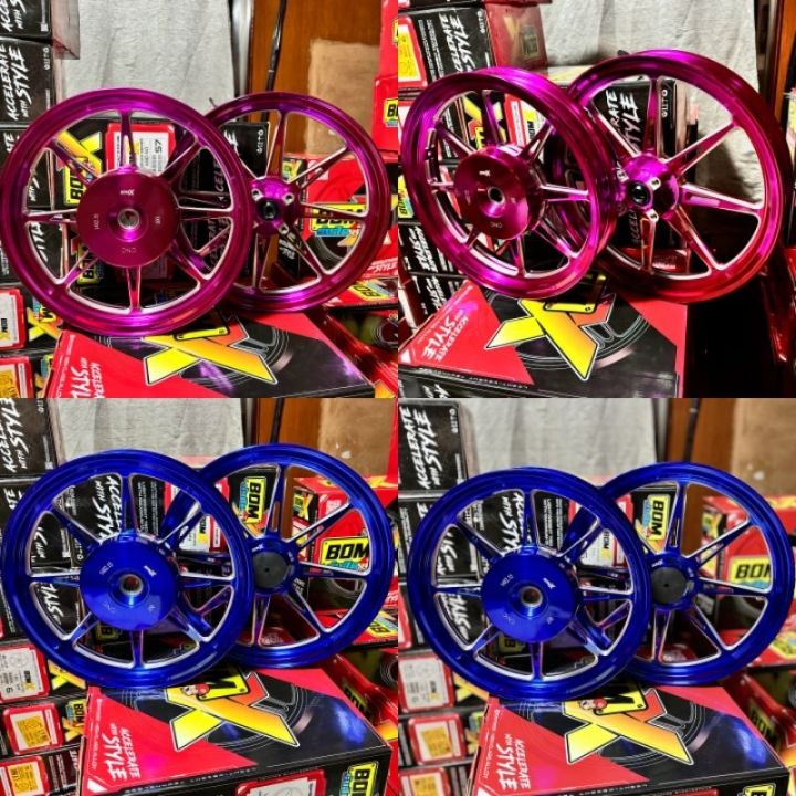 ☑️BOM X AQUILA MAGS 8 SPOKES X14 CLICK 125/150 V1, V2, V3, V4 | Lazada PH