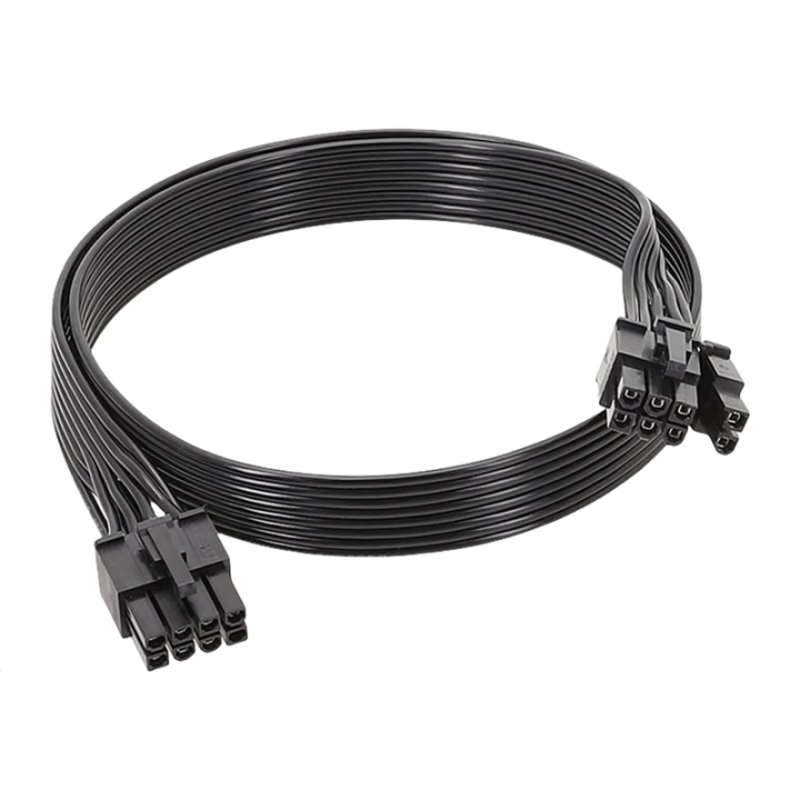 18AWG 8Pin เป็น6 + 2 Pin PCIE GPU สายไฟสำหรับ GPU Power Supply ยาว50Cm ...