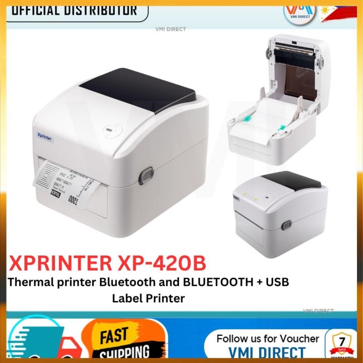 Xprinter XP-420B Waybill Printer A6 Size Label Bluetooth USB Thermal ...