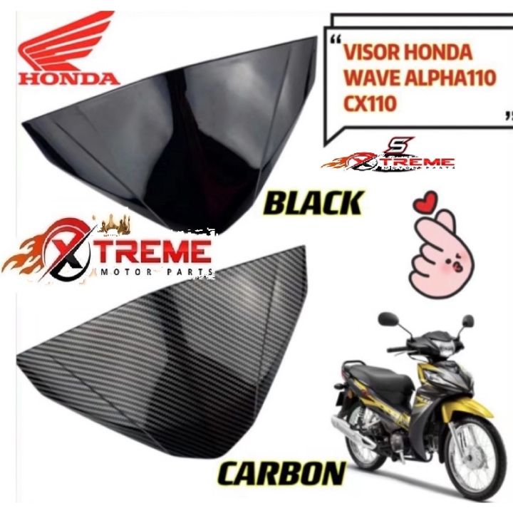 VISOR HONDA WAVE ALPHA 110 COWLING WINDSCREEN WINDSHIELD [ BLACK ...