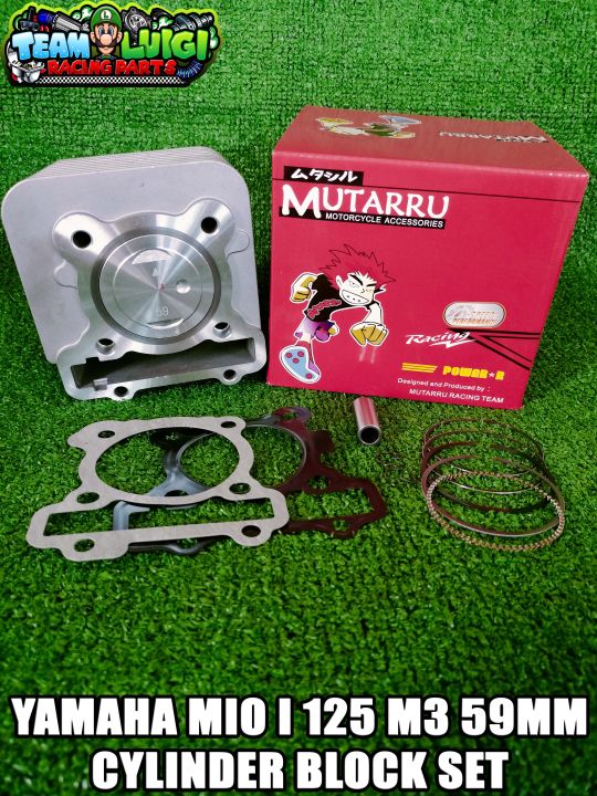 MUTARRU YAMAHA MIO I 125 M3 59MM CYLINDER BLOCK SET | Lazada PH