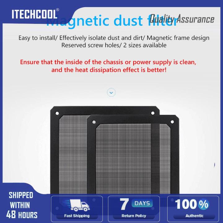 Magnetic Dust Filter Dustproof Mesh Cover for PC Case Cooling Fan Power ...