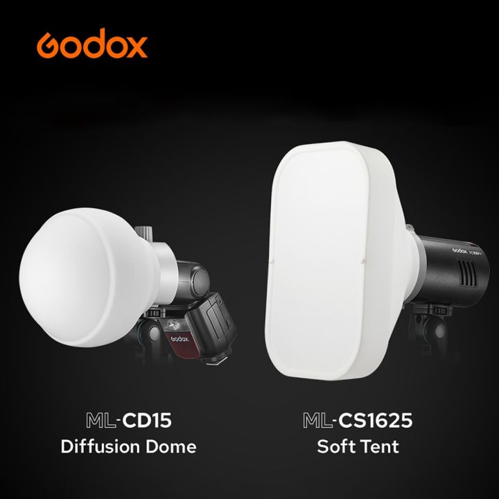 Godox ML-CD15 ML-CS1625 Diffuser Dome Kit With 3 Adapters For Photography Light Flash Studio ...