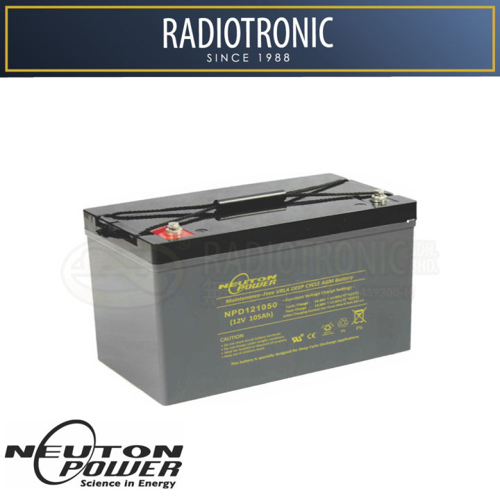 NEUTON POWER NPD121050 (12V 105AH) VRLA DC (Deep Cycle AGM Battery ...