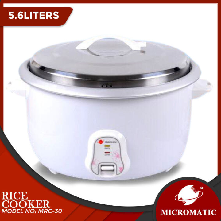 Micromatic MRC-30 5.6Liters Capacity 30 Cups Heavy Duty Rice Cooker ...