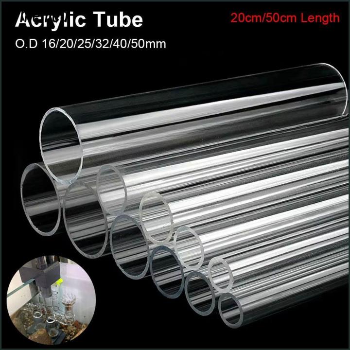 ERMENLED 1Pcs 20/50cm Acrylic Tube Clear Transparent DIY Fish Tank Pipe ...