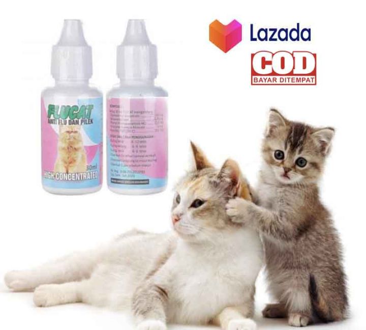 OBAT PILEK KUCING INGUSAN FLUCAT - ukuran 30 Ml | Lazada Indonesia