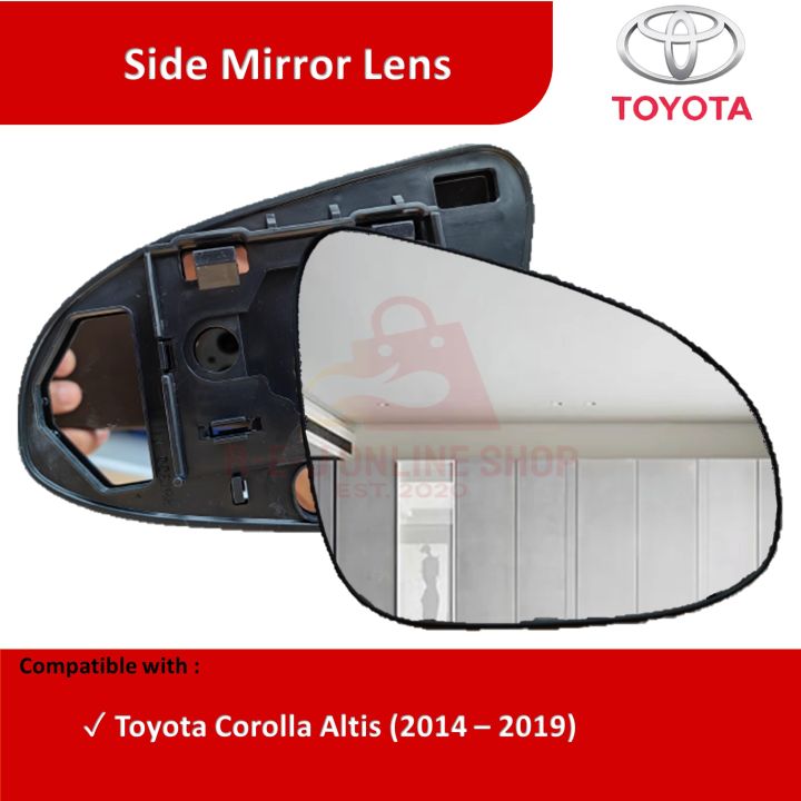 Side Mirror Lens for Toyota Corolla Altis (2014 - 2019) | Lazada PH