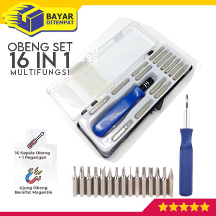 Obeng Set 16 in 1 Multifungsi | Lazada Indonesia