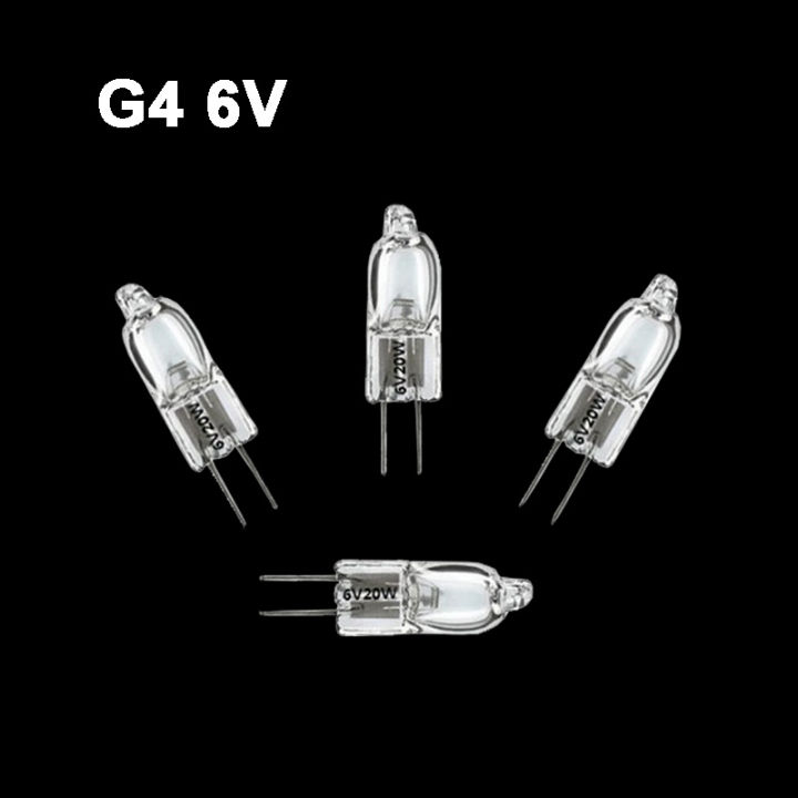 5pcs Halogen Bulb Lamp Light 6V G4 High Brightness for Microscope ...