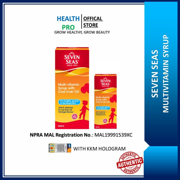 Seven Seas Multivitamin Syrup with Cod Liver Oil EXPIRY: 09/2026 | Lazada