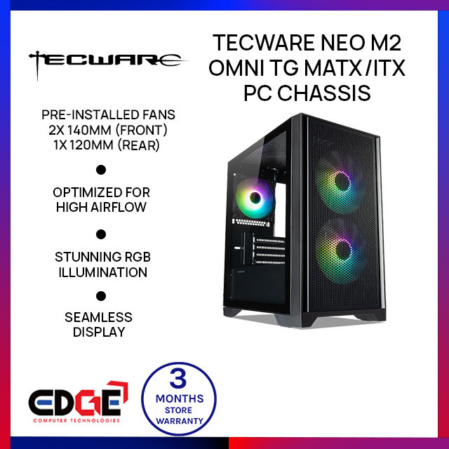 EDGE | TECWARE Neo M2 Omni TG MATX/ITX PC Chassis | Lazada PH