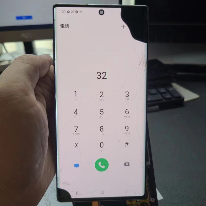 ซ่อมขอบหน้าจอกระจกแบบแยกจอ LCD สำหรับ Samsung Galaxy โน้ต10 + บวก N9750 ...